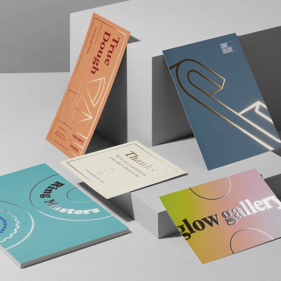 Design & Print Silver or Gold Foil Postcards