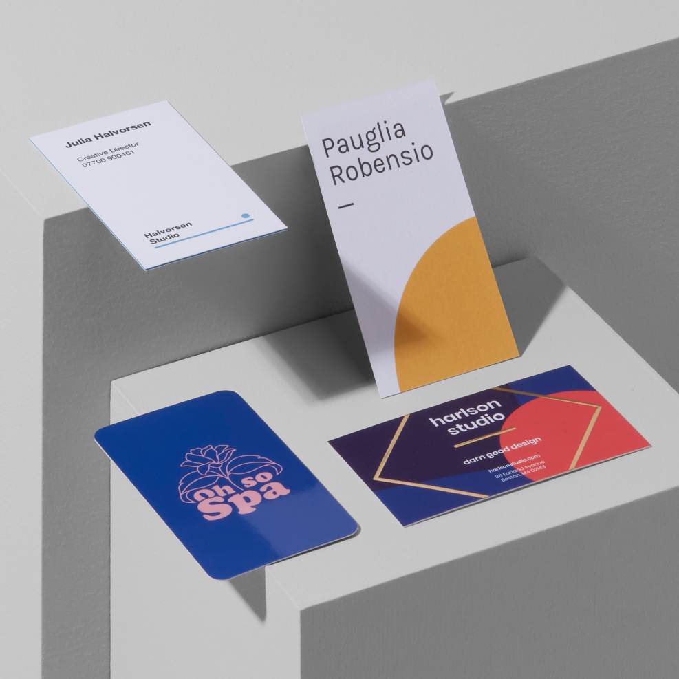 Standard Size Business Cards - 3.5" x 2.0" Standard Business Card