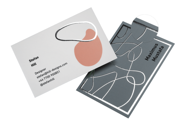 Silver Foil Business Cards | Metallic Finish Business Cards | MOO US