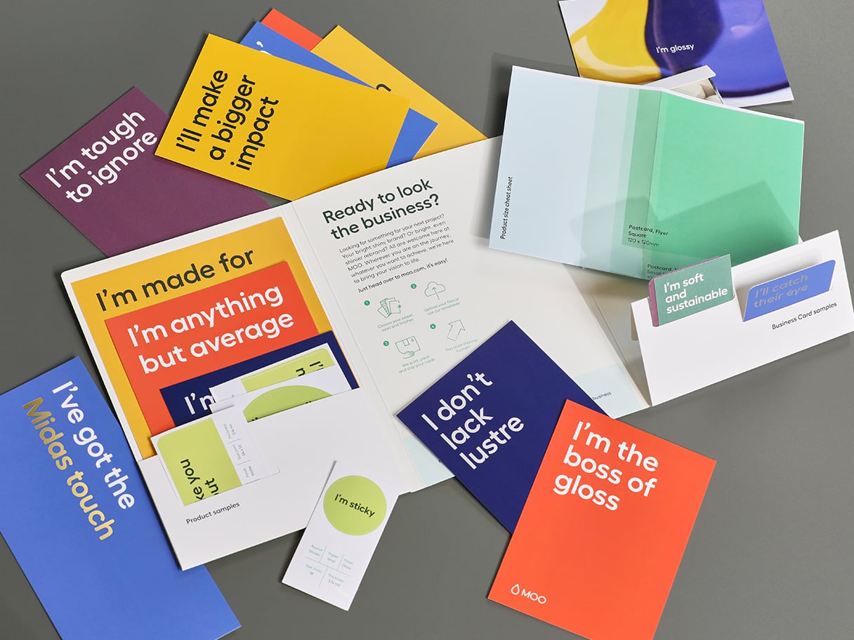 MOO Sample Pack | Free Stickers, Flyers & So Much More