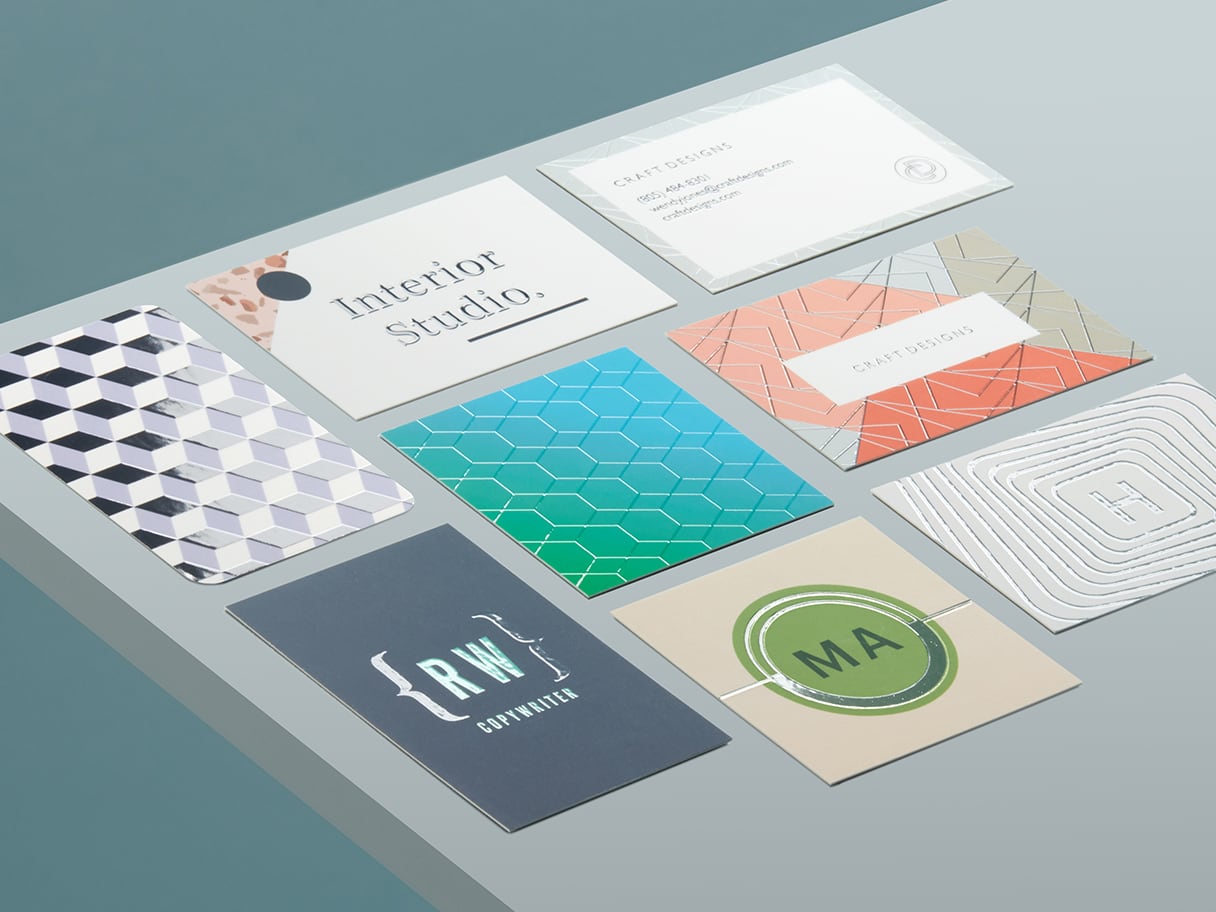 Spot UV Business Card Printing - Custom Glossy Business Cards