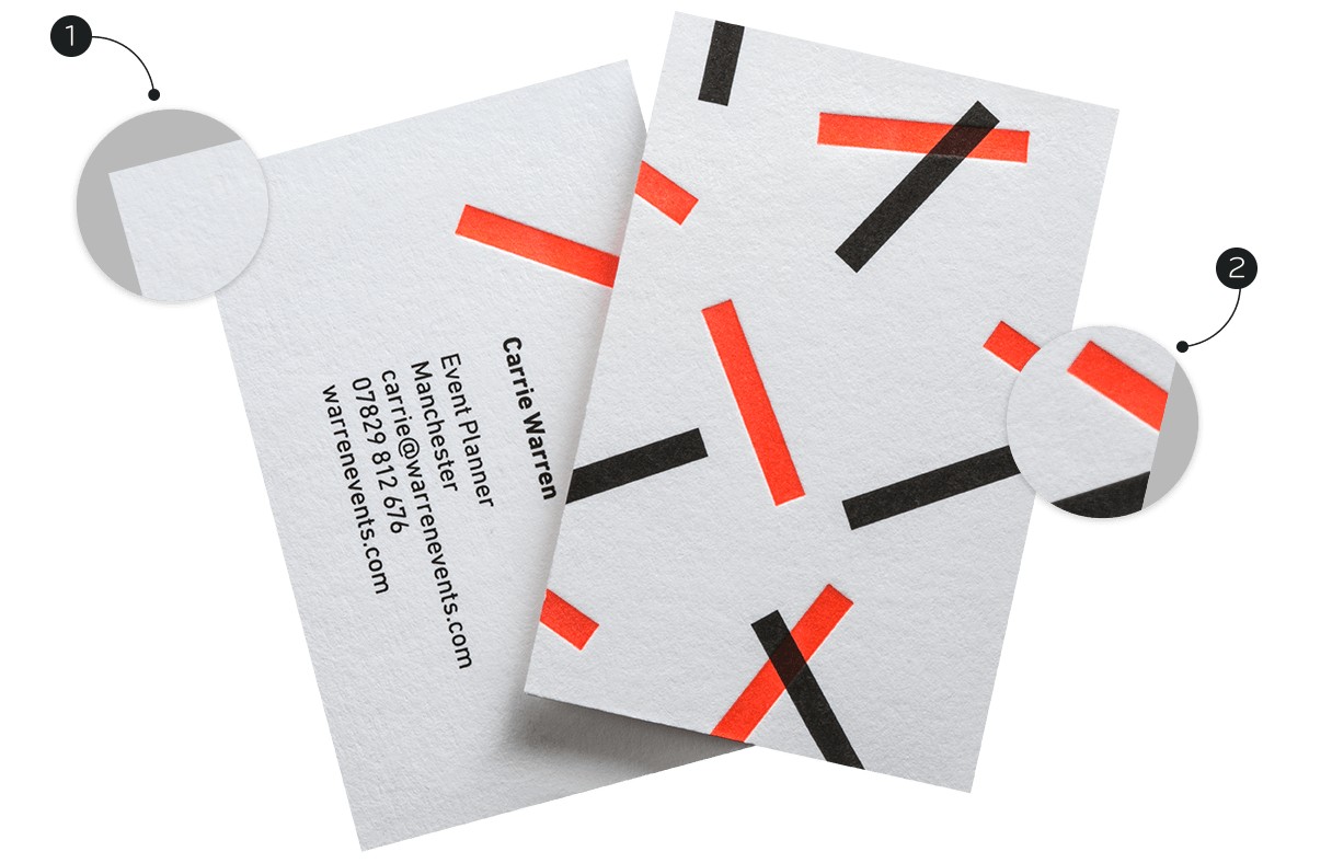 Letterpress and Embossed Business Cards