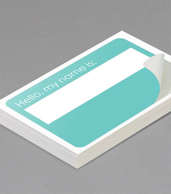 Design & Print Custom Name Tags for Work & Events