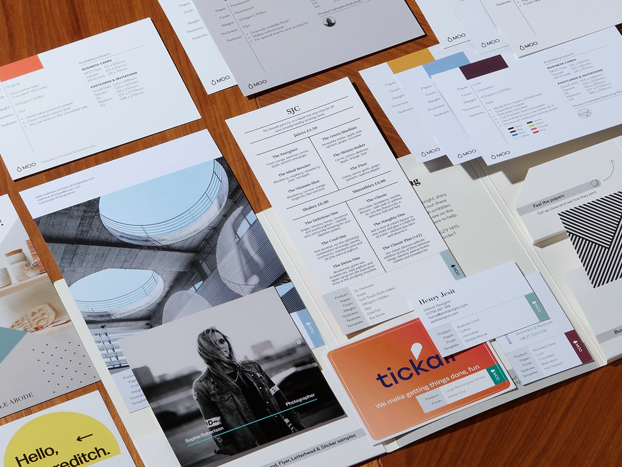 MOO Sample Pack | Free Stickers, Flyers & So Much More | MOO US