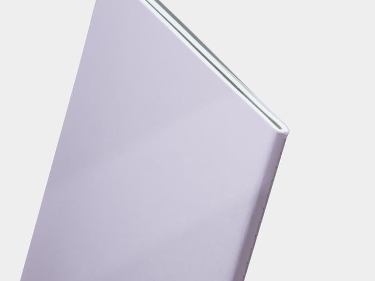MOO Softcover Journal, Dotted, Black Foil, Lavender | MOO