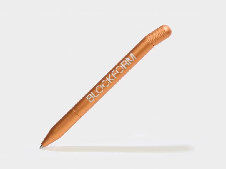 Pen, One Sided Engraving, Burnt Orange | MOO