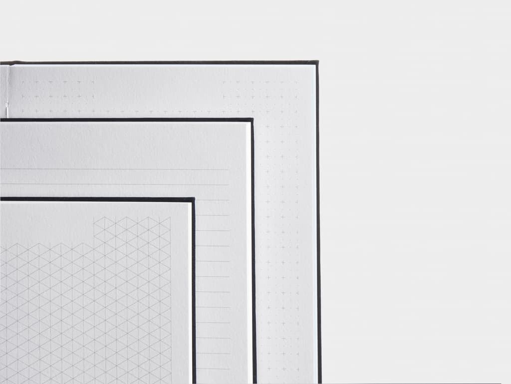 MOO Perpetual Planner, Blind Deboss, Brass, Jet Black | MOO