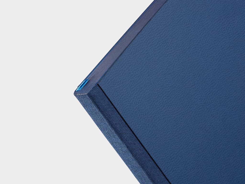 MOO Softcover Notebook, Blind Deboss, Midnight Blue, Large | MOO