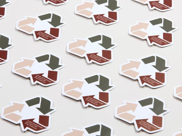 Die Cut Sticker, Die Cut, Coated Paper, White, 3" x 3", Single | MOO