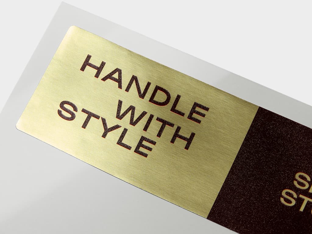 Metallic Stickers, Sheet, 1.5" x 5.5", Rectangular, Gold | MOO