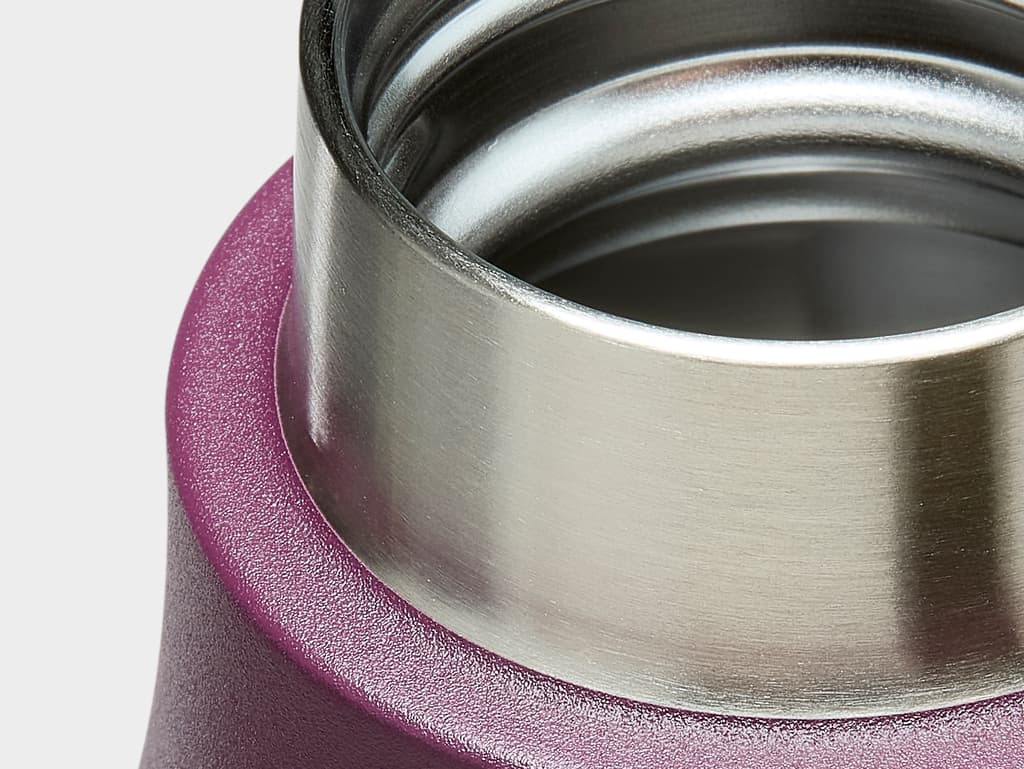 MOO Water Bottle, One-sided Engraving, Mulberry, 18oz | MOO