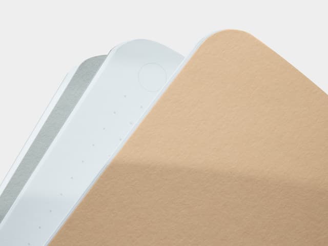 MOO Softcover Journals - Black foil - Tan - Dotted | MOO