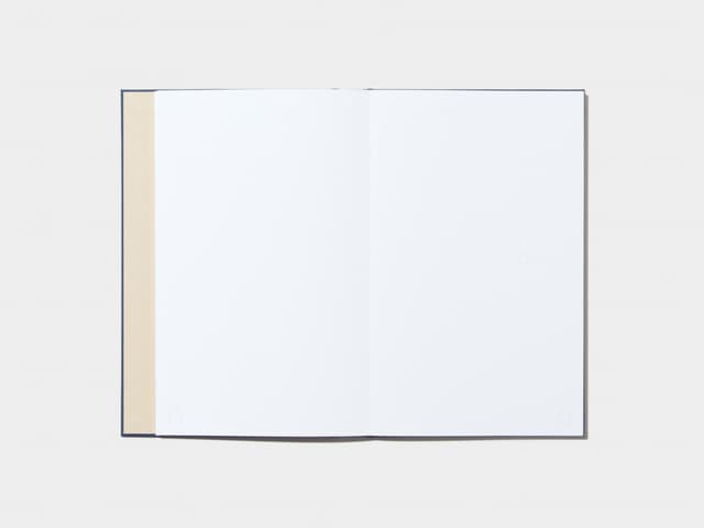MOO Hardcover Notebook, Dotted, Gold Foil, Midnight Blue / Tan | MOO