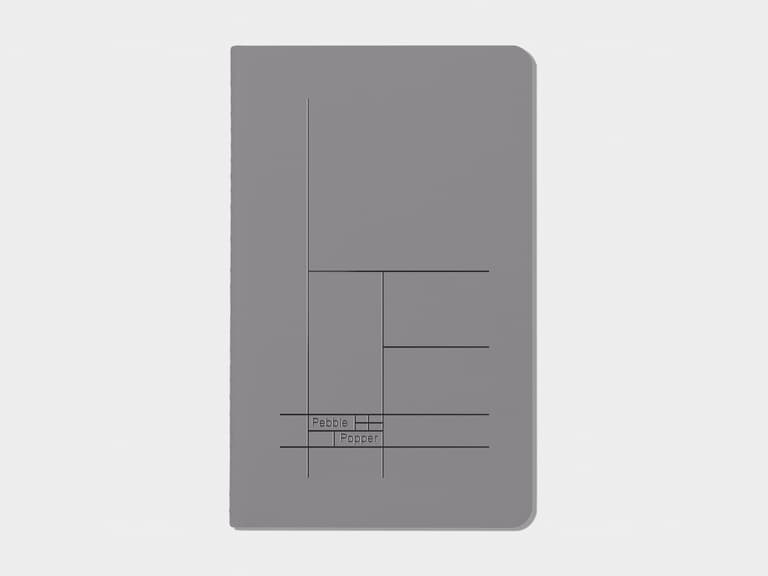 Softcover Journals - Black foil - Grey - Lined | MOO