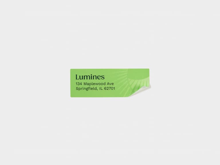 Matte Paper Stickers - Rectangular - Sheet - 1"x2.75" | MOO