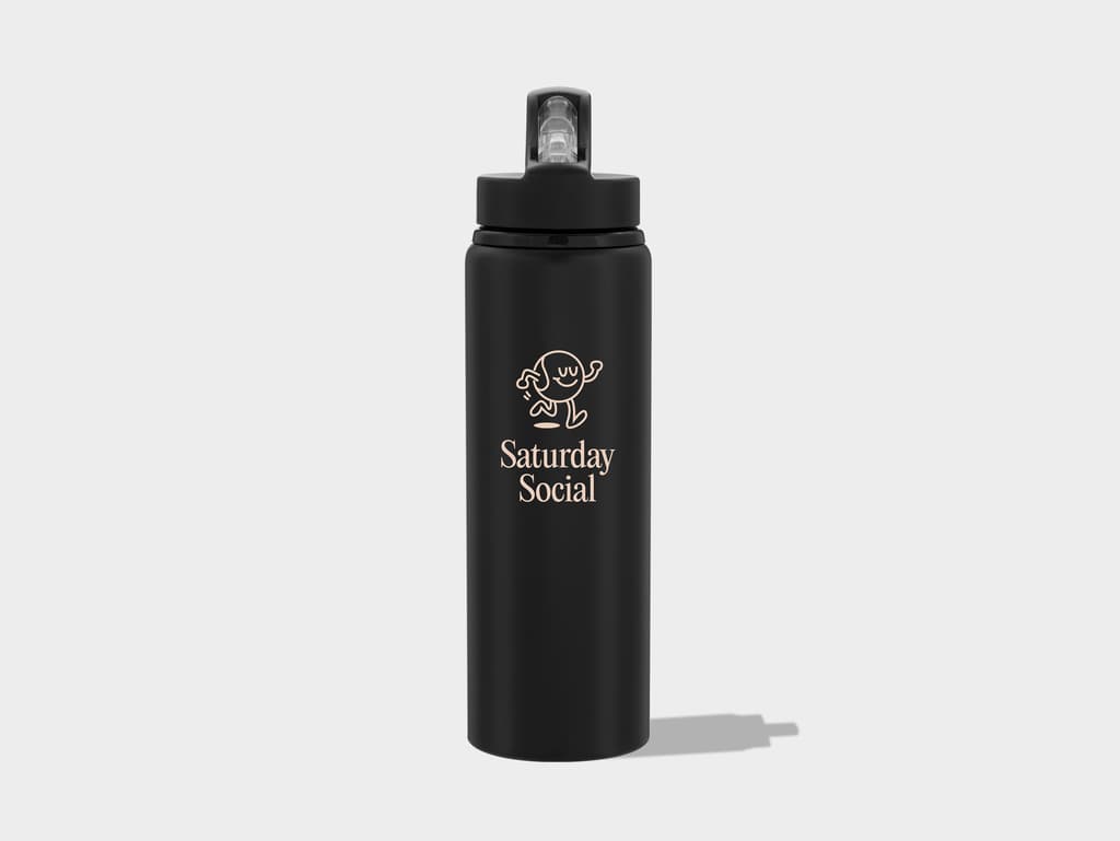 H2go Virtue, Matte Black, One-sided Printing, 26oz | MOO
