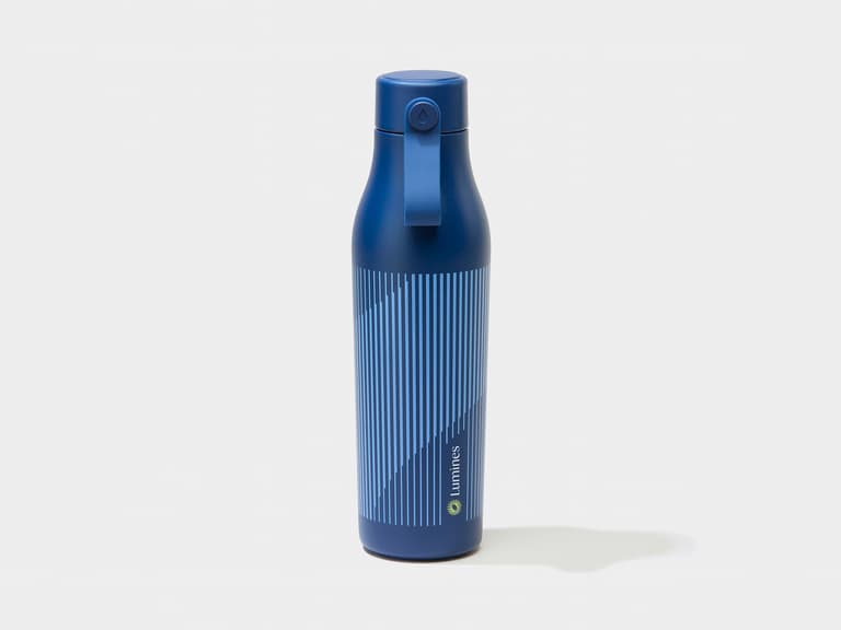 Original MOO Water Bottle Midnight Blue 360° wrap print | MOO