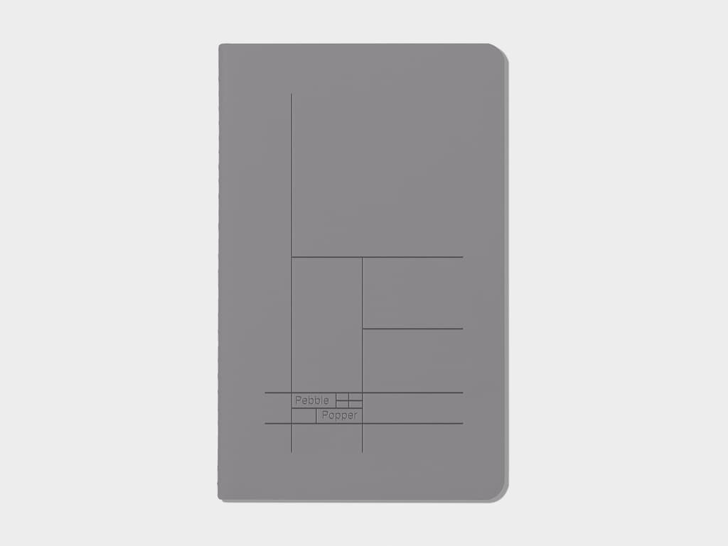 MOO Softcover Journal, Dotted, Blind Deboss, Grey | MOO