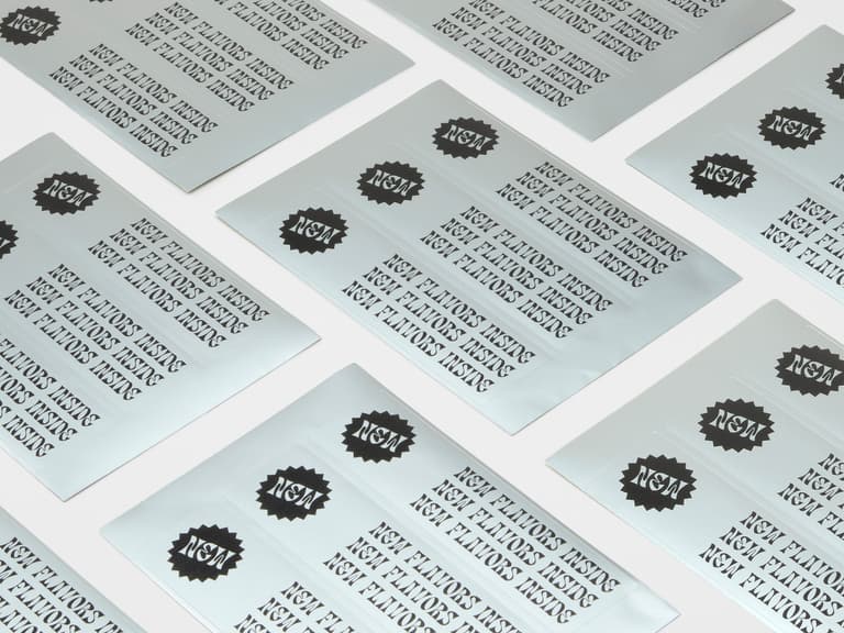 Metallic Stickers, Sheet, 1.5" x 5.5", Rectangular, Silver | MOO