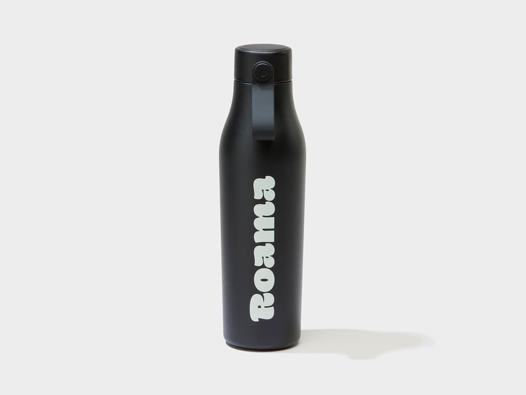Original MOO Water Bottle Jet Black One-sided printing | MOO