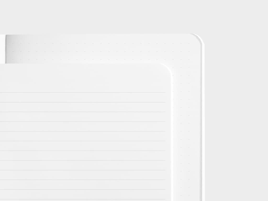 MOO Softcover Journals - Black foil - Grey - Dotted | MOO
