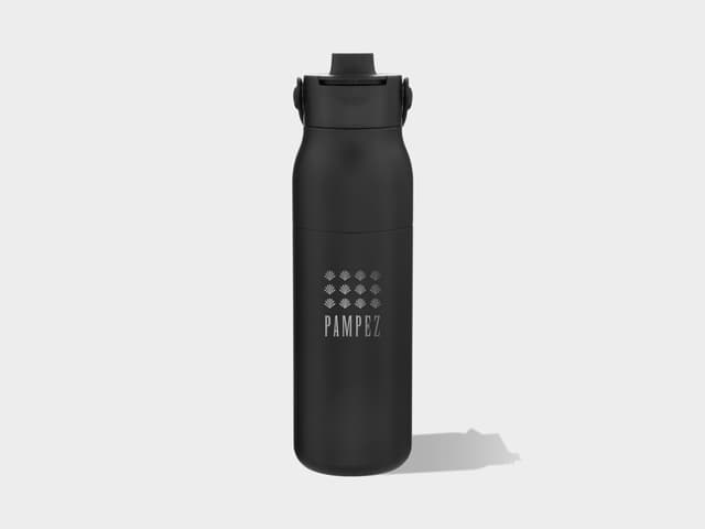 LARQ Bottle PureVis 2, Obsidian Black, One-sided Engraving, 34oz | MOO