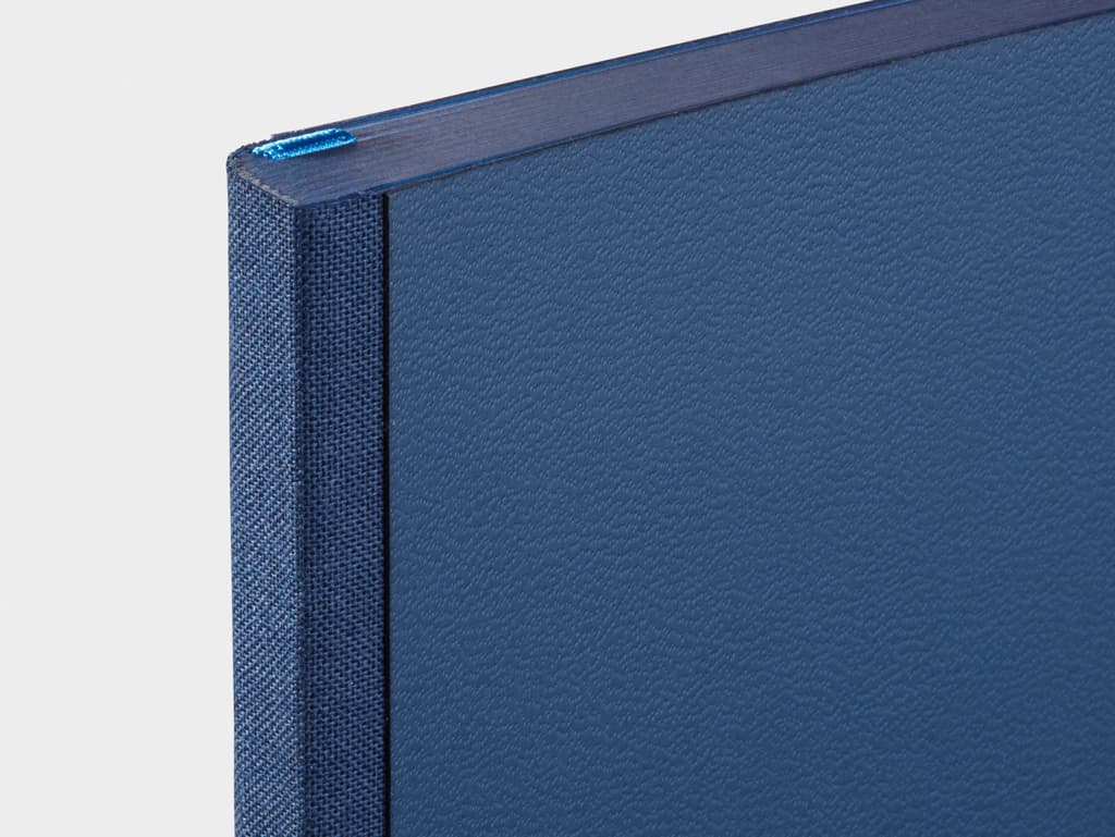 MOO Softcover Planner, White Foil, Midnight Blue | MOO