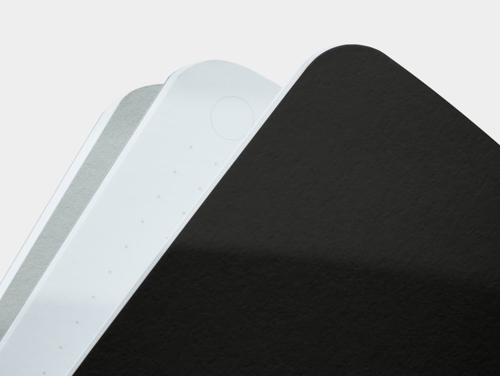 MOO Softcover Journals - Black foil - Black - Dotted | MOO